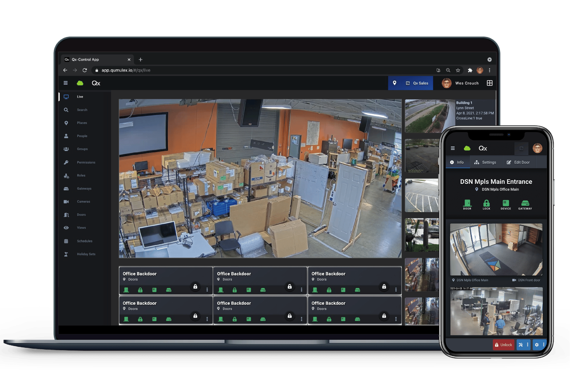 Qumulex Unified Cloud Video Surveillance & Access Control
