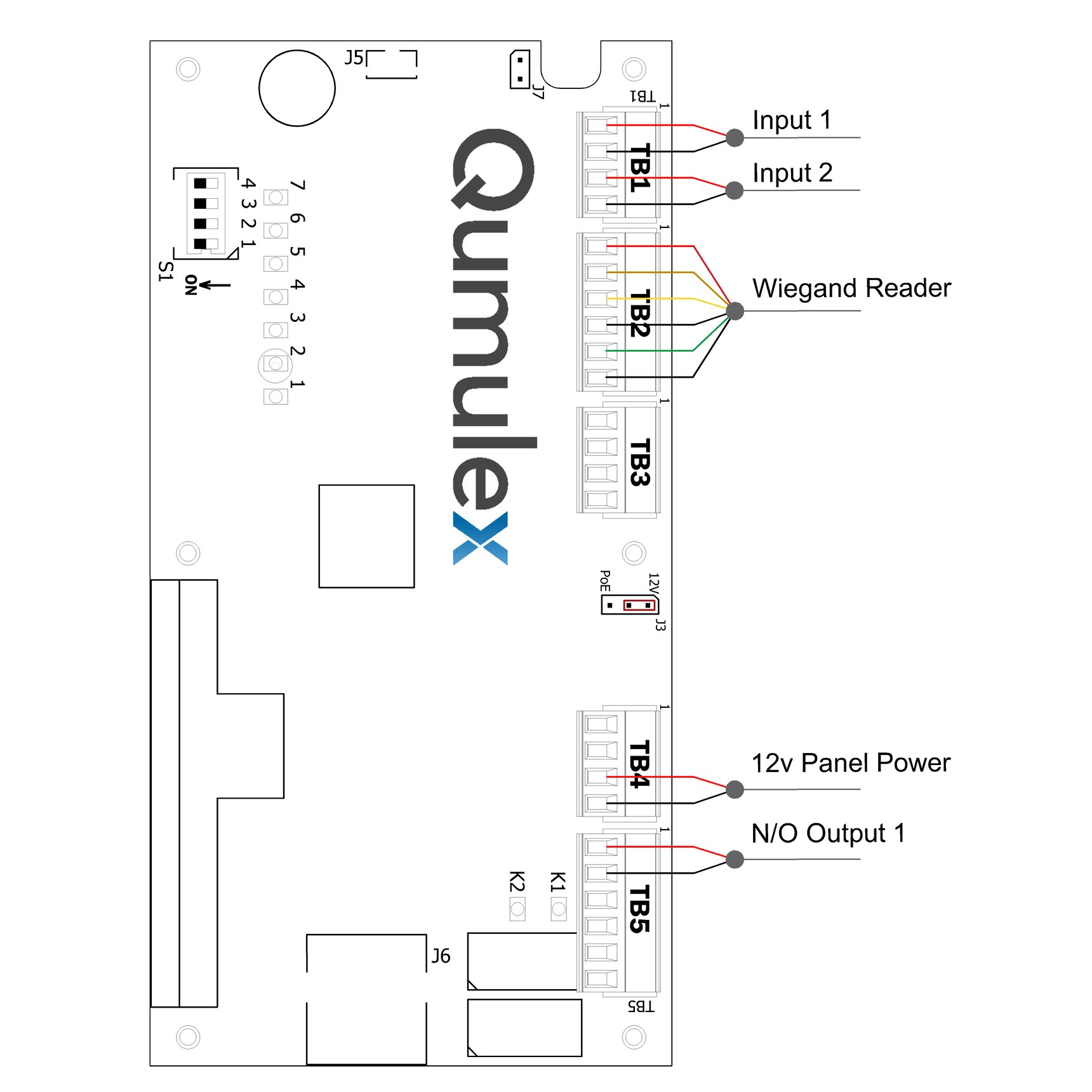 QXEP-LP1501 I/O Example Wiring
